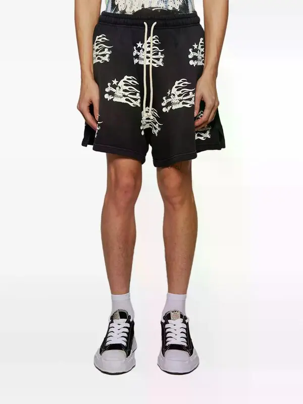 HELLSTAR Skull-print Shorts