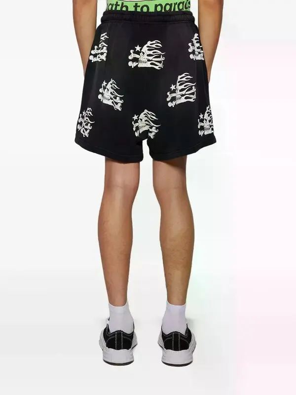 HELLSTAR Skull-print Shorts