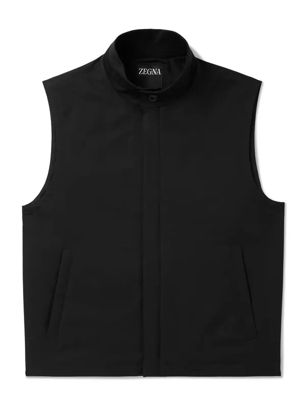 Zegna Slim-fit Shell Gilet - Black