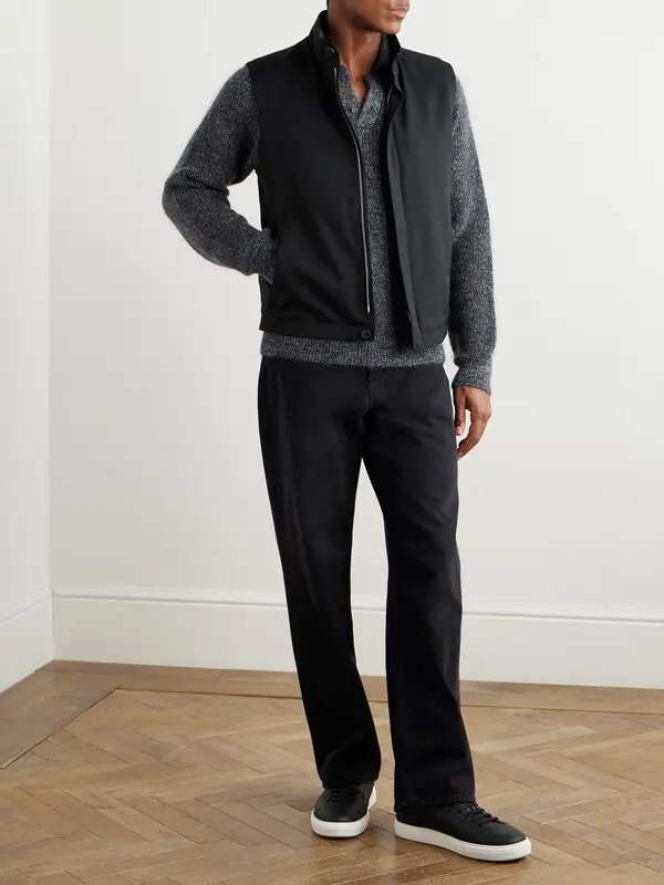 Zegna Slim-fit Shell Gilet - Black