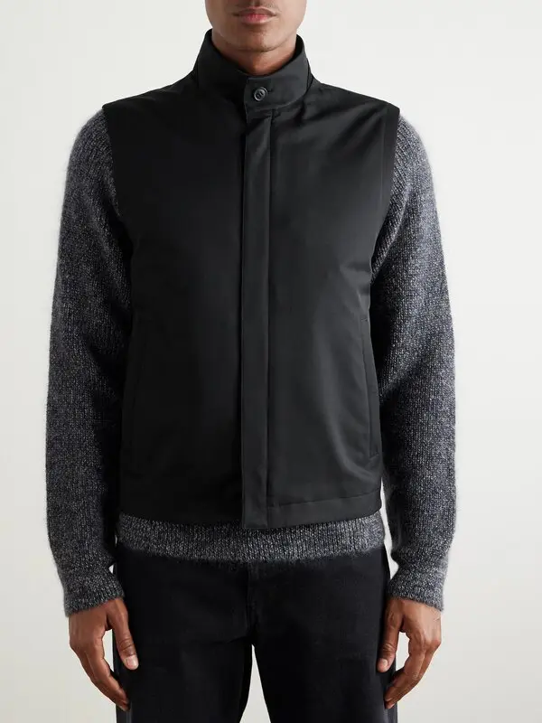 Zegna Slim-fit Shell Gilet - Black