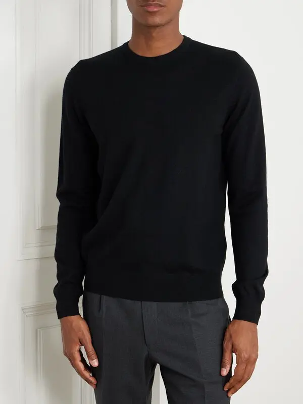 Ralph Lauren Purple Label Cashmere Sweater - Black