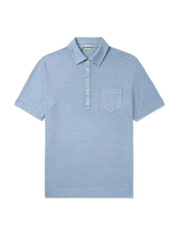 Massimo Alba Linen And Cotton-blend Polo Shirt
