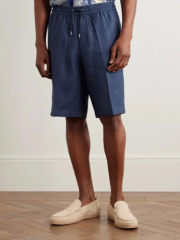 Paul Smith Straight-leg Linen Shorts