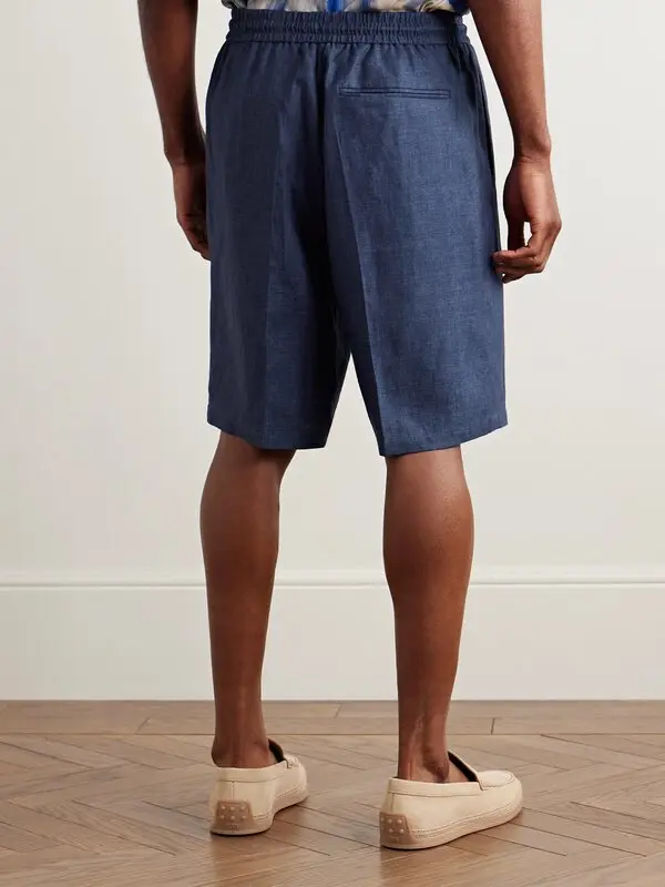 Paul Smith Straight-leg Linen Shorts