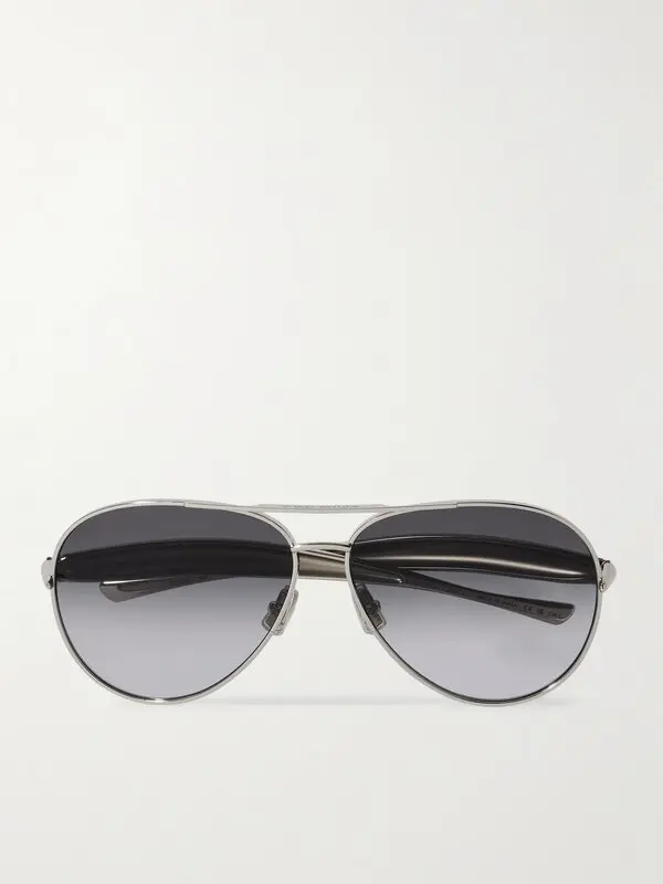 Bottega Veneta Sardine Aviator-style Sunglasses - Gray