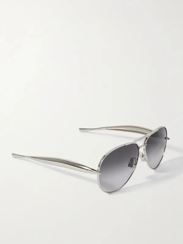 Bottega Veneta Sardine Aviator-style Sunglasses - Gray