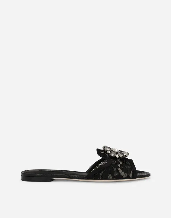 Dolce & Gabbana Ciabatta Flat - Black