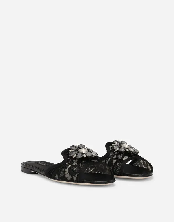Dolce & Gabbana Ciabatta Flat - Black