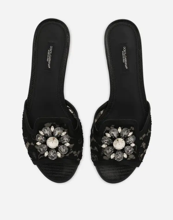Dolce & Gabbana Ciabatta Flat - Black