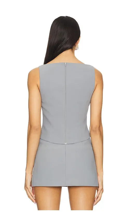 Amanda Uprichard X Revolve Ines Top - Grey