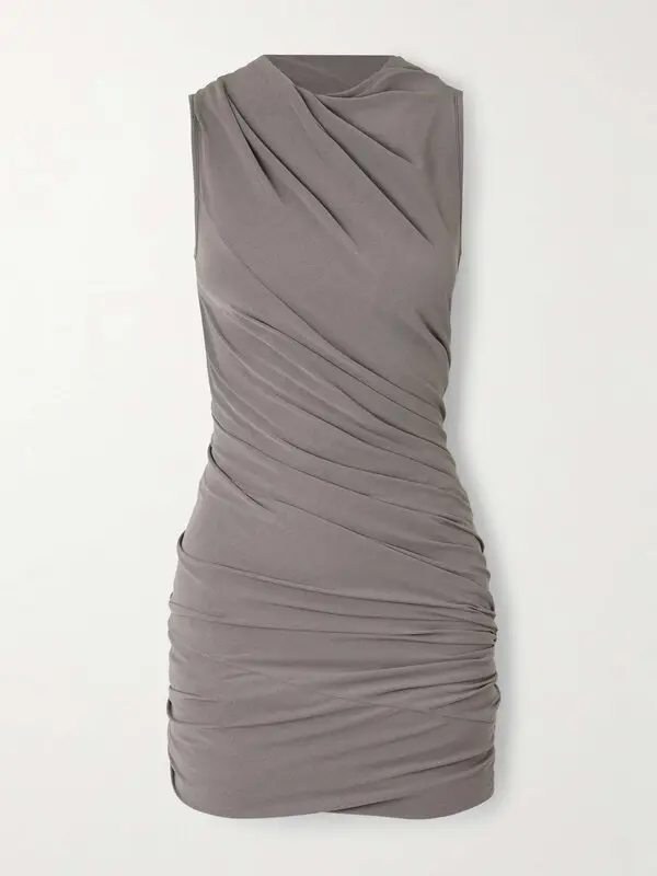 Rick Owens Luna Draped Mini Dress