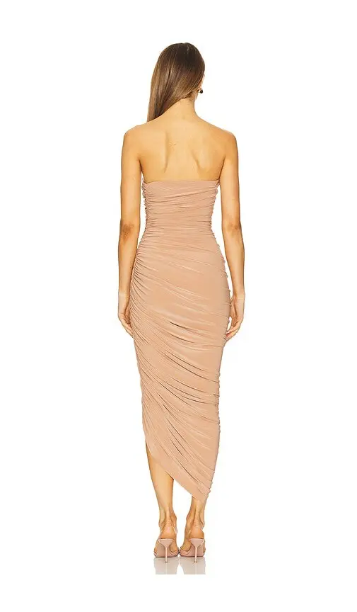 Norma Kamali Diana Strapless Gown - Nude