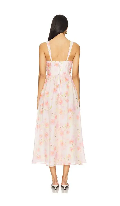 Bardot Esra Printed Midi Dress - Blush