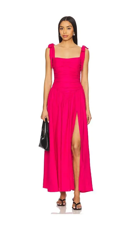 Bardot Mirelle Linen Maxi Dress