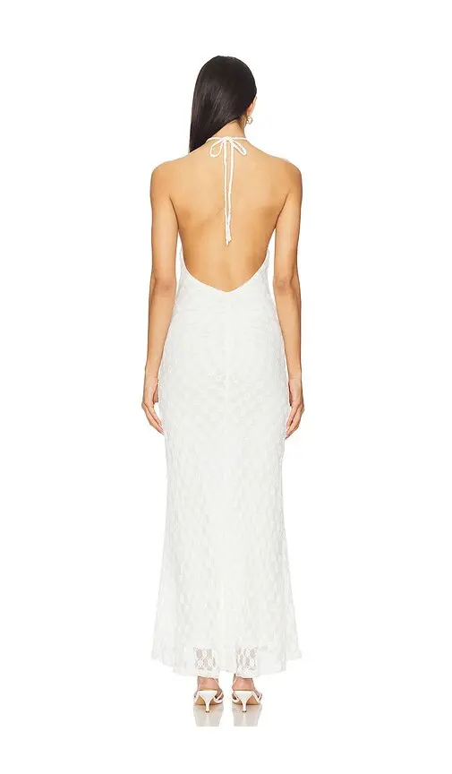 Bardot X Revolve Adoni Halter Mesh Midi Dress