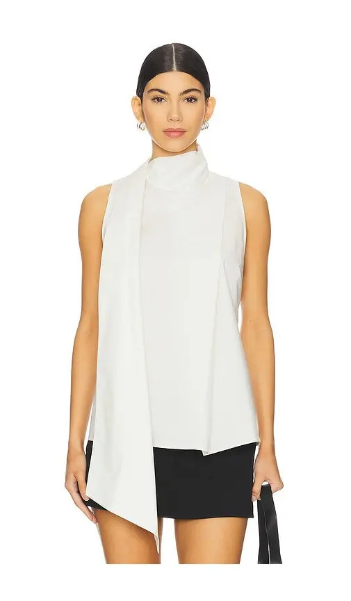EAVES Noam Poplin Top In . Also - Ivory