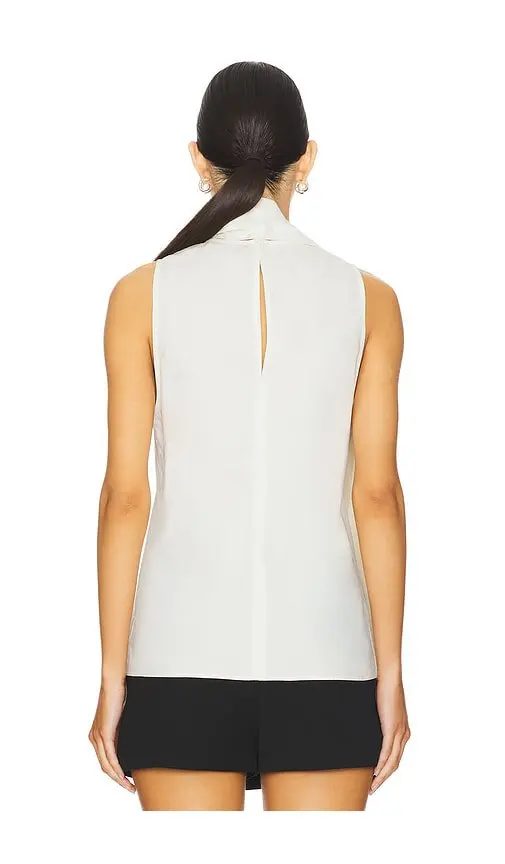 EAVES Noam Poplin Top In . Also - Ivory