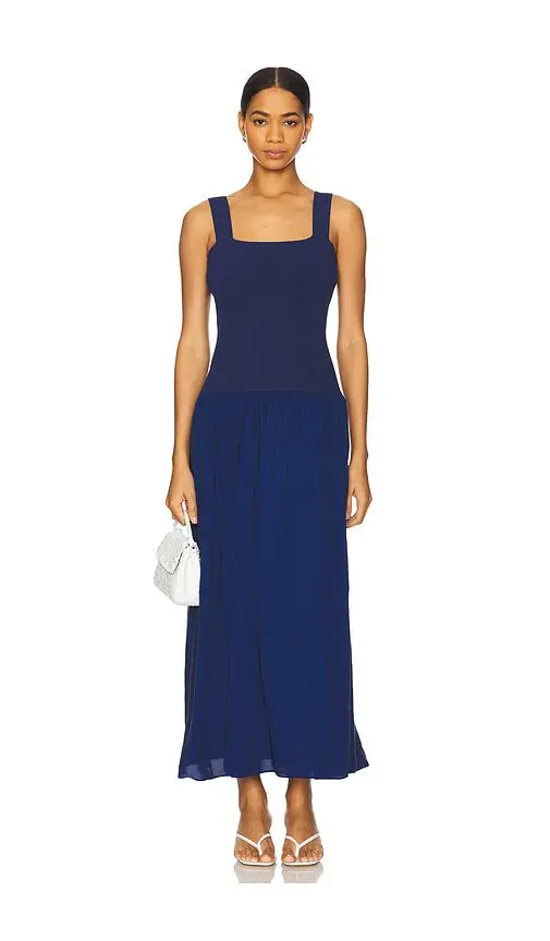LA LIGNE Knit Tank Skirt Dress - Navy