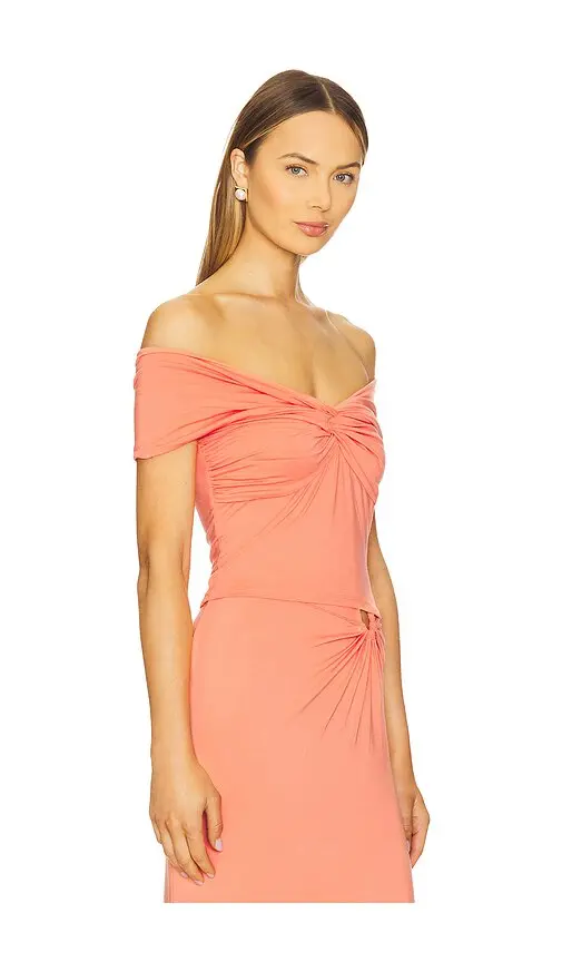 Good American Stretch Jersey Twist Off Top In . Also
