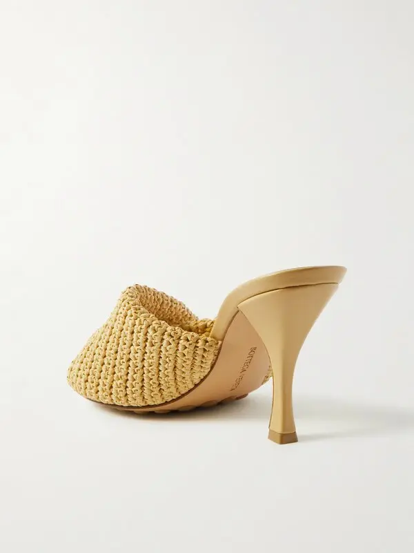 Bottega Veneta Blink Raffia Mules