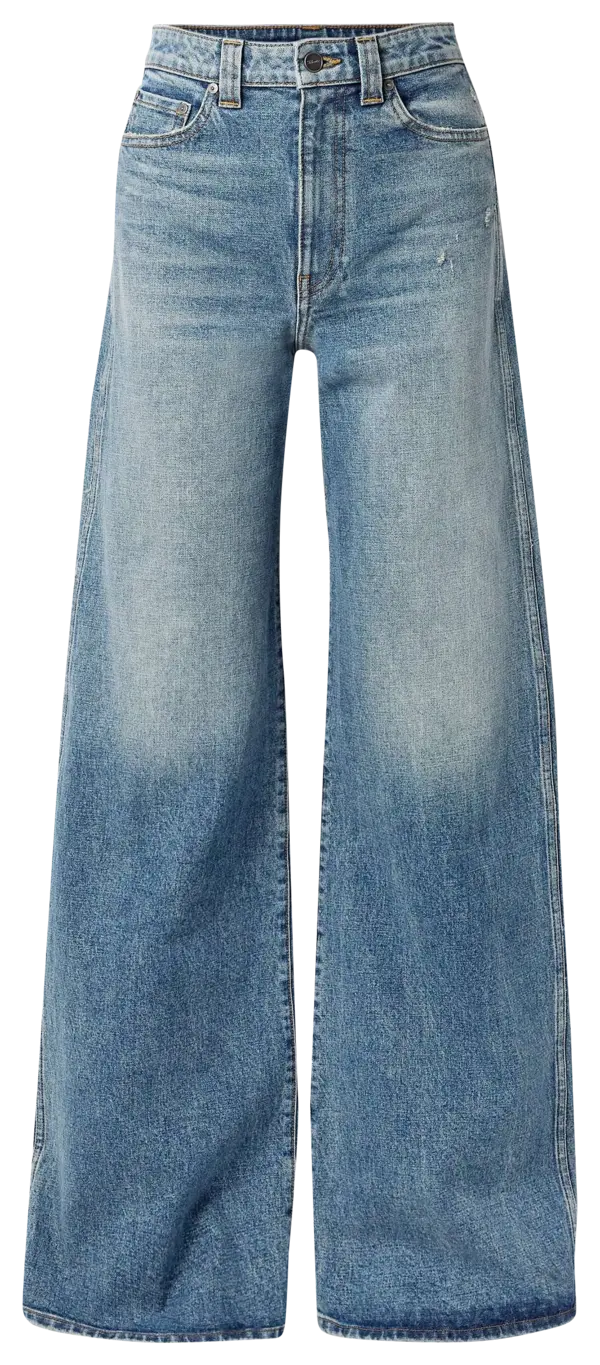Khaite Dane High-rise Wide-leg Jeans - Blue