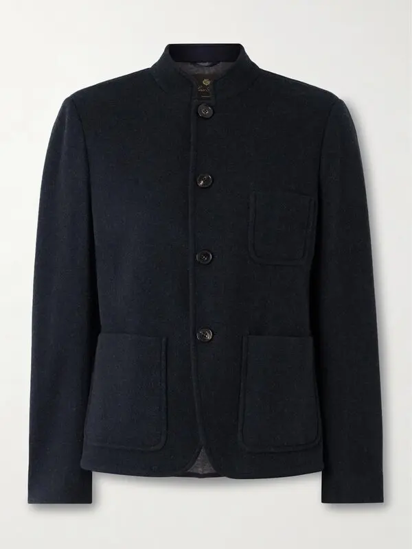 Loro Piana Mini Spagna Cashmere-blend Jacket - Blue