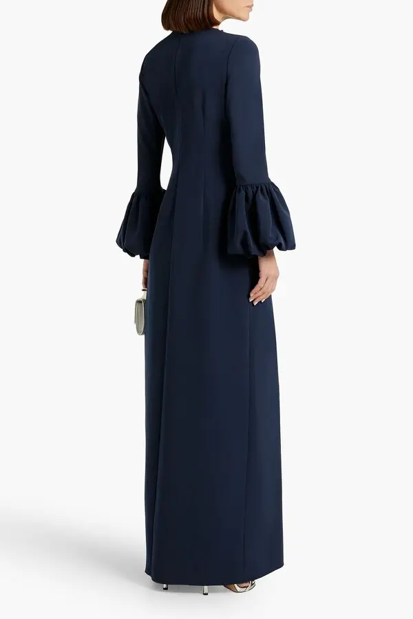 Marchesa Cutout Embellished Crepe Gown