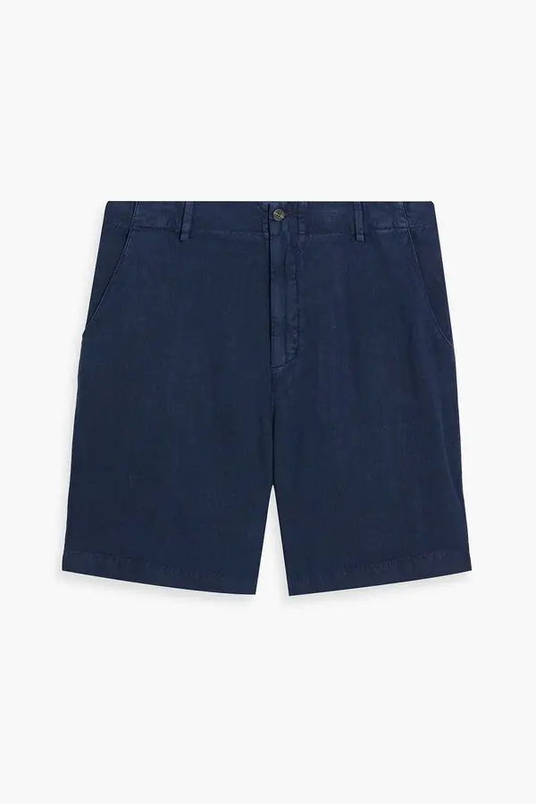 Boglioli Linen Shorts - Navy