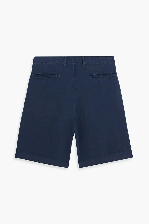 Boglioli Linen Shorts - Navy