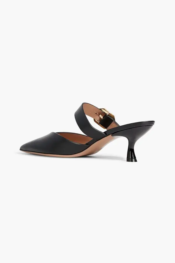 MALONE SOULIERS Phoenix 45 Buckled Leather Mules