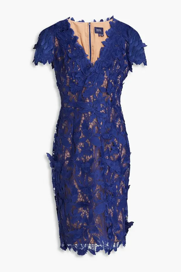 Marchesa Guipure Lace Dress