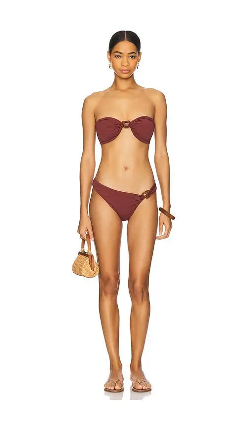 F E L L A Eli Bikini Top - Fudge