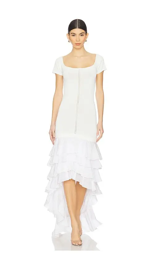 Alejandra Alonso Rojas Knit Ruffle Dress