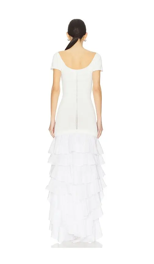 Alejandra Alonso Rojas Knit Ruffle Dress