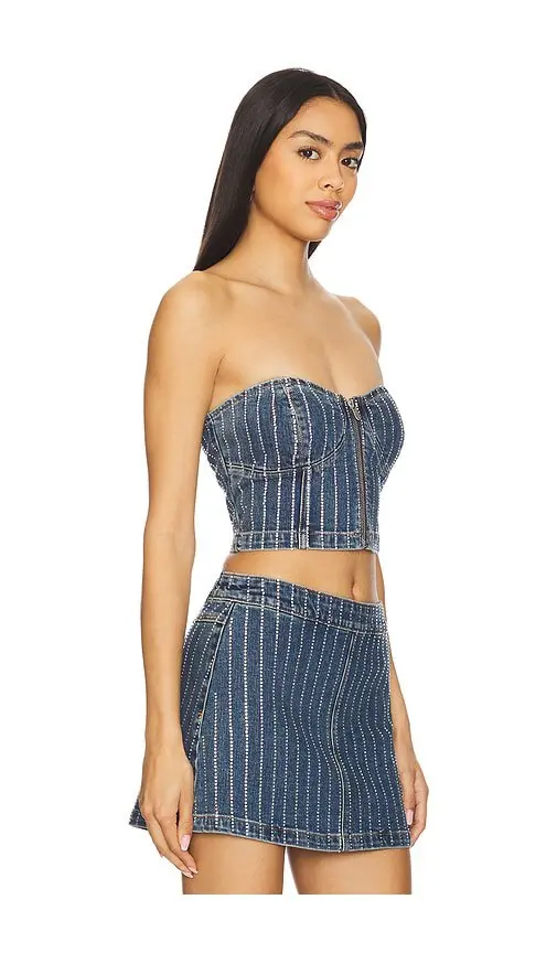 Abrand Denim Academia Bustier