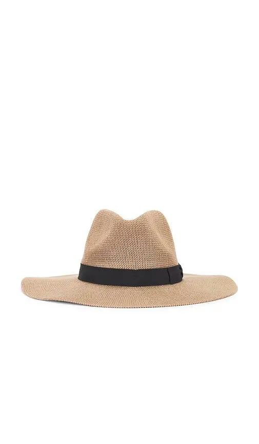 Brixton Lyons Knit Packable Hat - Dark Tan & Black