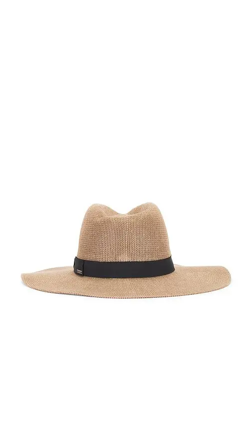 Brixton Lyons Knit Packable Hat - Dark Tan & Black