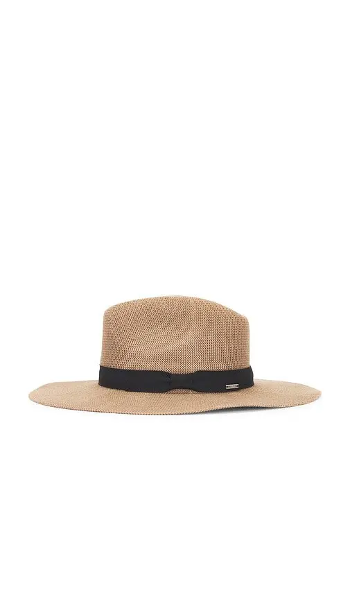 Brixton Lyons Knit Packable Hat - Dark Tan & Black