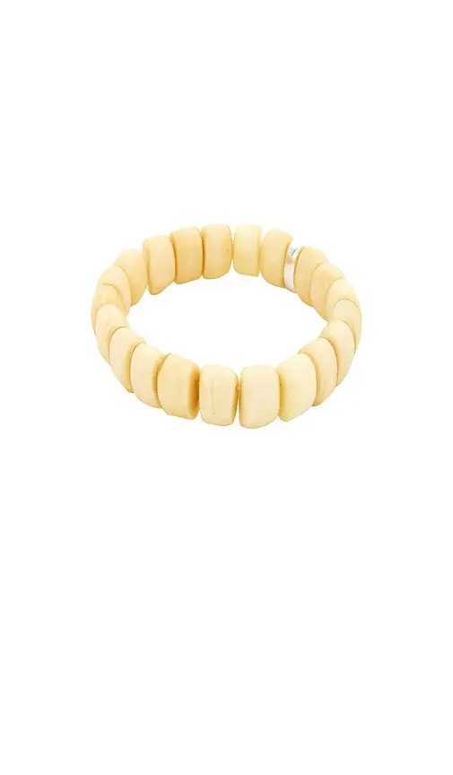 Isabel Marant Resin Arm Bracelet - Ecru & Silver