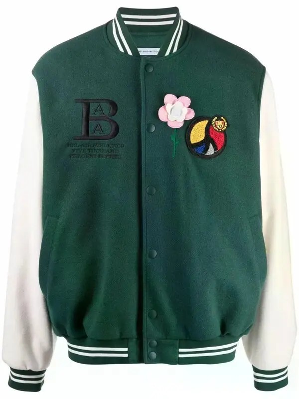 BEL-AIR ATHLETICS Logo-embroidered Bomber Jacket
