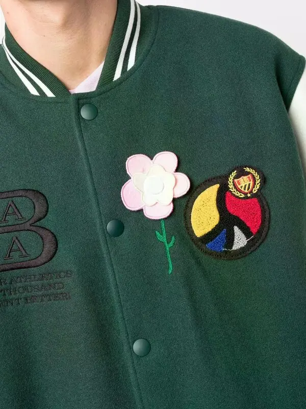 BEL-AIR ATHLETICS Logo-embroidered Bomber Jacket
