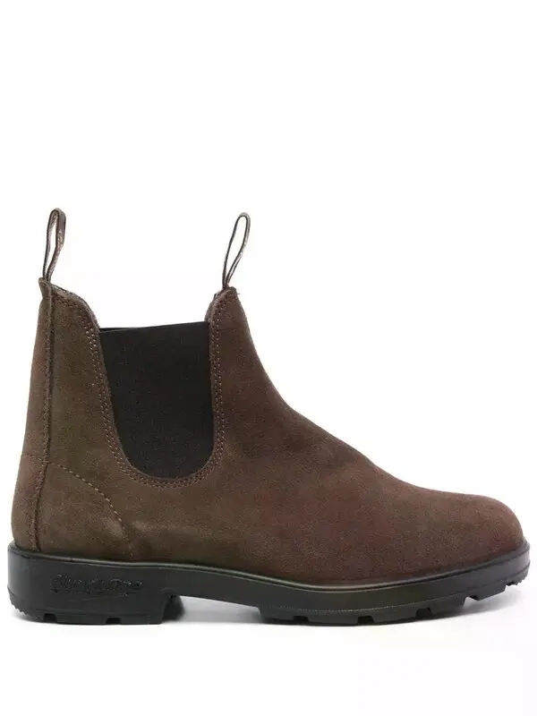 Blundstone Suede Chelsea Boots - Brown