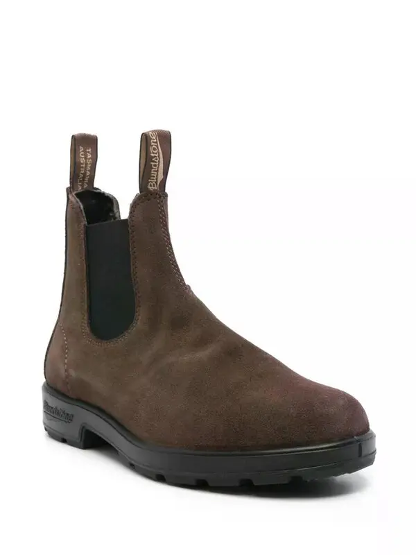 Blundstone Suede Chelsea Boots - Brown