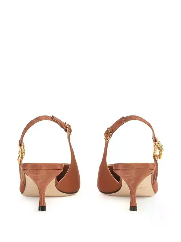 SERGIO ROSSI 50mm Sea Scale Slingback Pumps