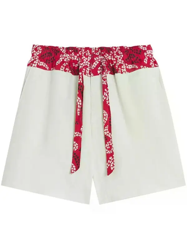 LANVIN Floral-print Shorts - White