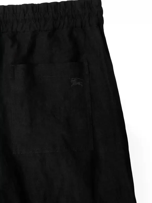 Burberry Linen Straight-leg Trousers