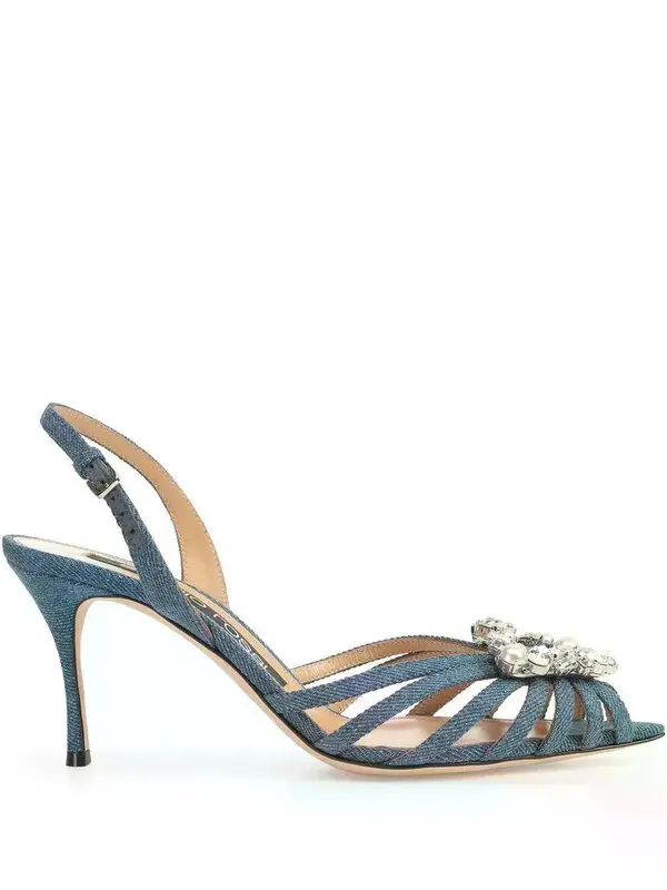 SERGIO ROSSI 75mm Godiva Precious Sandals