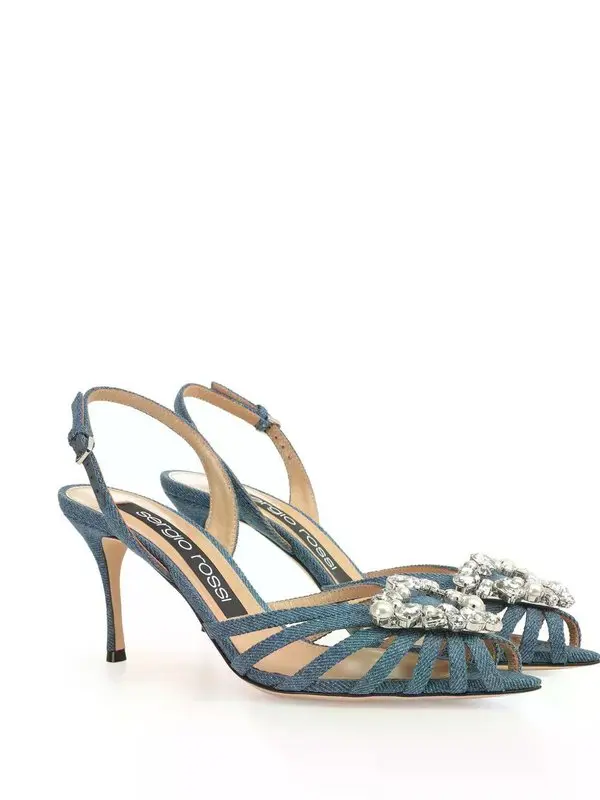 SERGIO ROSSI 75mm Godiva Precious Sandals