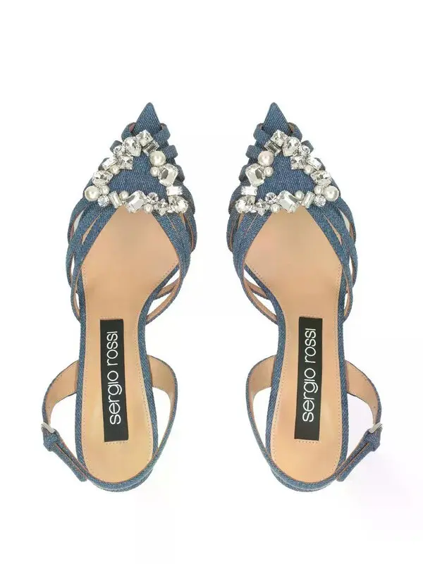 SERGIO ROSSI 75mm Godiva Precious Sandals